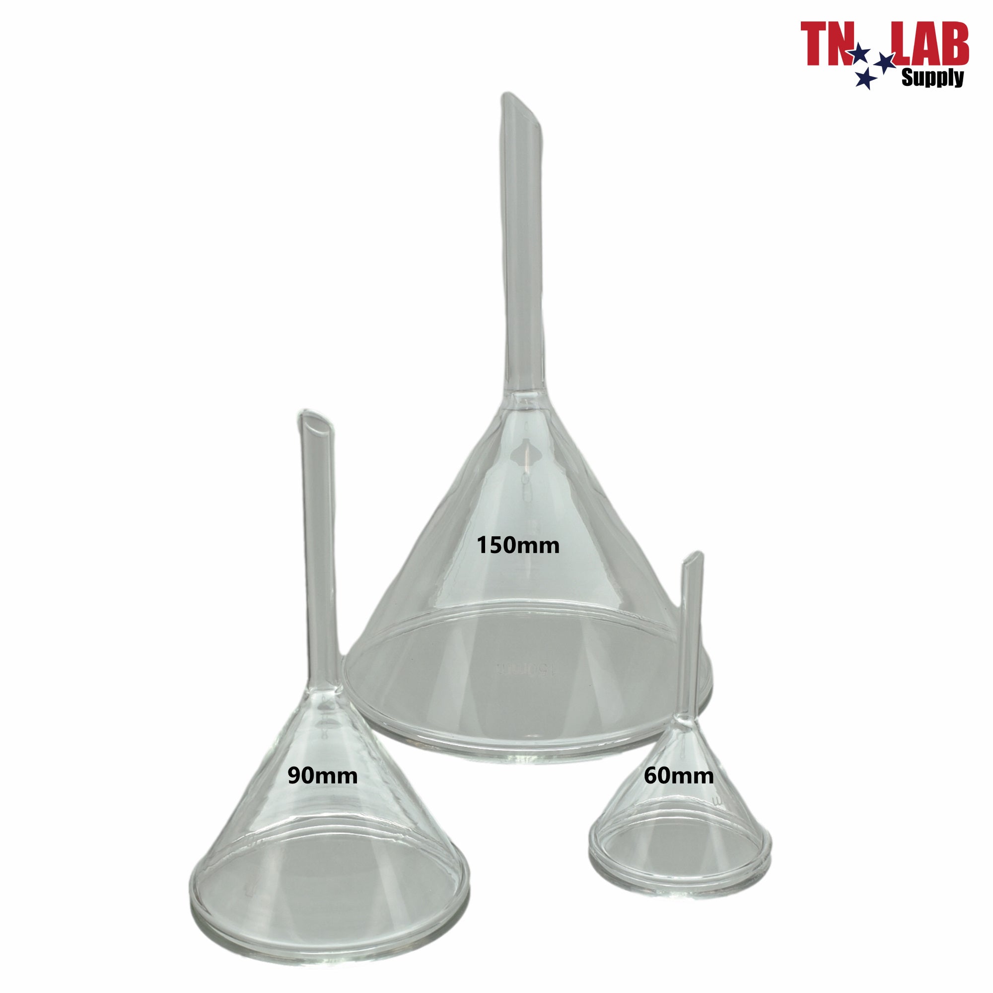 Buy Glass Funnels 60 mm to 150 mm, Buchner Funnels - TN Lab Supply USA ...