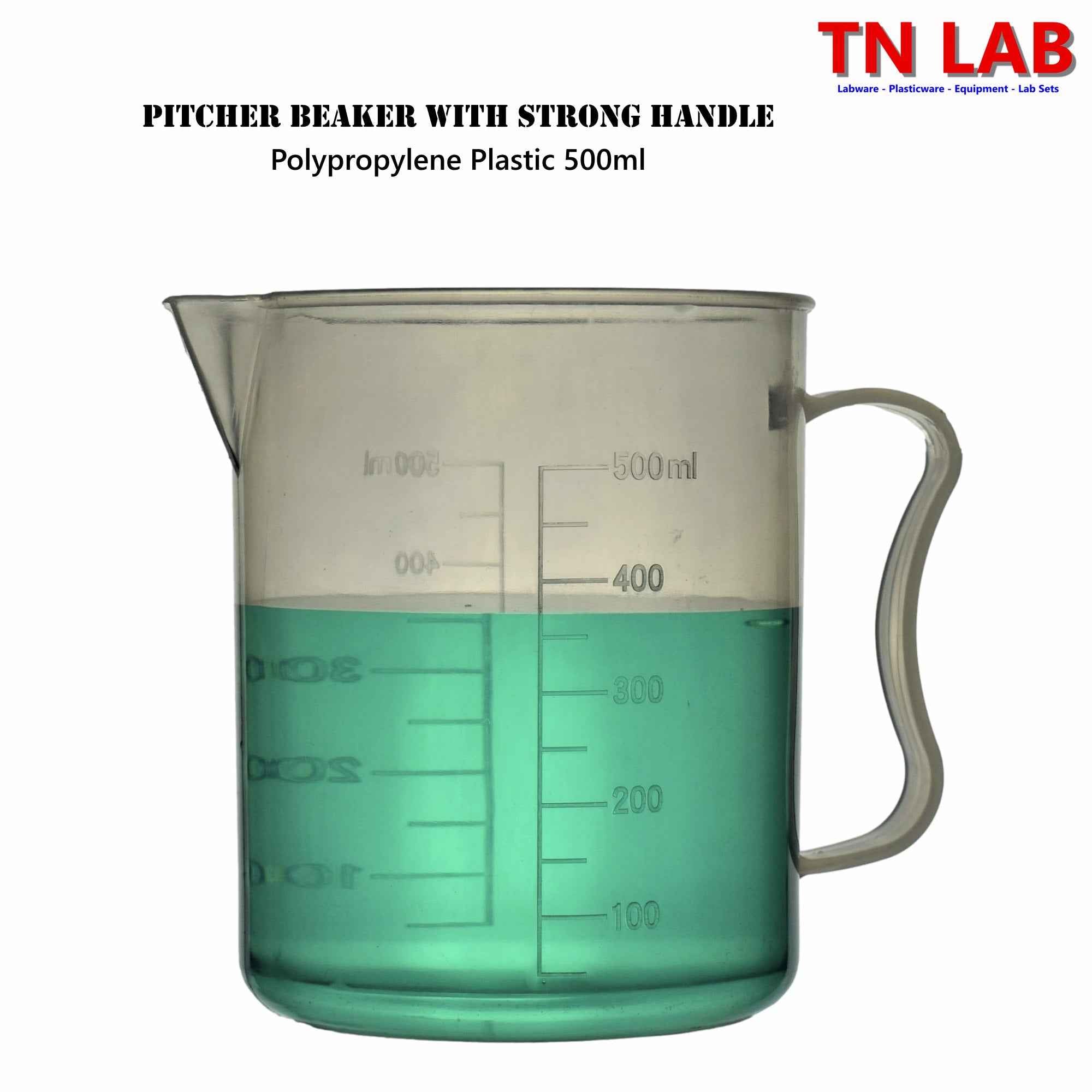 Plastic Graduated Measuring Cup 500 ml - Beaker with Handle 500 ml