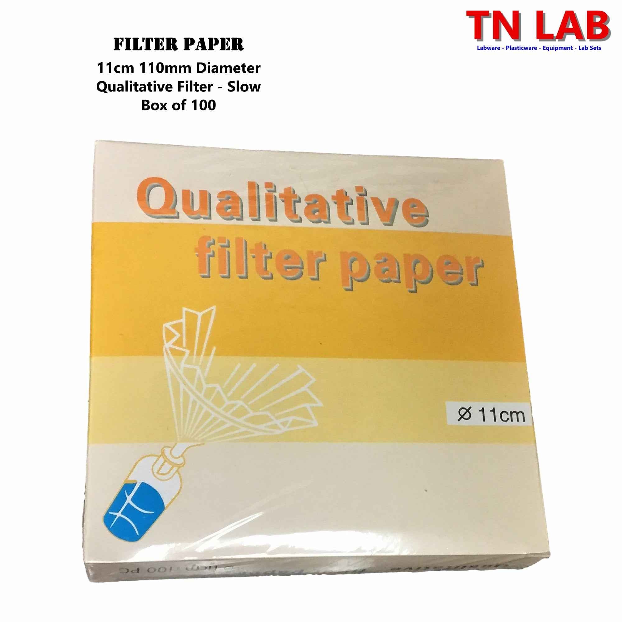 Filter Paper 11cm-110mm 11-15 Micron Slow - Buchner Funnel